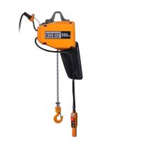 China 500kg Electrical Chain Hoists Hook Type Industrial Lifting Hoist M5 EQV0.5-01 for sale