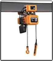 China 1 Ton Monorail Trolley Hoist Dual Speed Electric Trolley Hoist M5 IP55 Friction Clutch Single Chain for sale