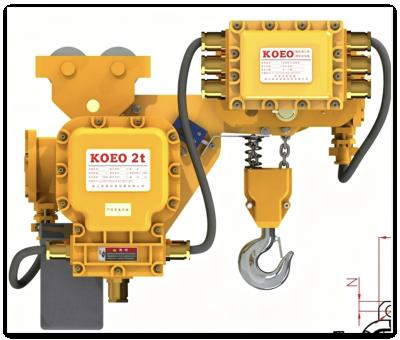 China 6m Lift Height 2T Hoist G80 Chain Explosion Proof Hoists Dual Speed for sale