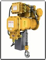 China G80 Chain Explosion Proof Electric Hoist Exd II BT4 Motorized Trolley Hoist 3 Ton 9m Lift 4 Fall for sale