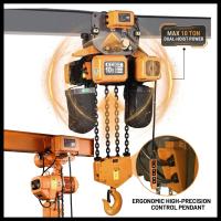 China Fixed Mount Industrial Electric Hoist 10 Ton G80 Chain Heavy Lifting Hoist 380V for sale