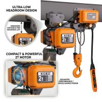 China Custom Electrical Chain Hoists 2 Ton Ultra Low Headroom Hoist 1.5KW for sale