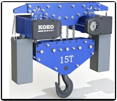 China 15T Industrial Electric Hoist Compact Low Headroom Electric Chain Hoist Lightweight for sale