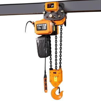 China Single Speed Electrical Chain Hoists Running Type Chain Hoist With Trolley EQ075-03Y for sale