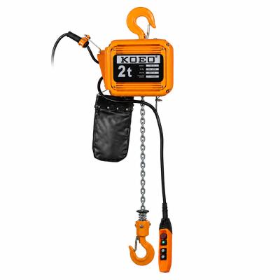 China 3.0KW Hook Chain Hoist Compact 2T Electric Chain Hoist Dual Speed EQ02-01 IS for sale