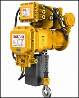 China Exd II CT4 5 Ton Hoist IP65 Twin Motor Heavy Duty Hoist 380V G80 Chain Yellow for sale