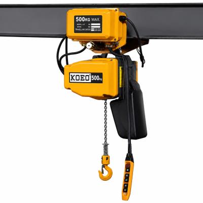China 0.5 Ton Small Electric Hoists Single Speed Lightweight Electric Hoist M5 Work Duty for sale