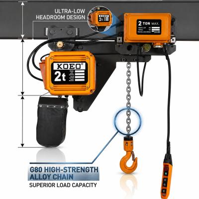 China Quad Motor Low Headroom Electric Hoist High Capacity 10T Electric Hoist Industrial for sale