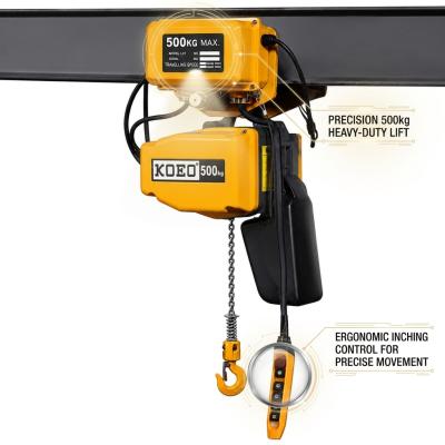 China Heavy Duty Electric Chain Hoist 3 Ton Industrial Lifting Equipment with Overload Protection for sale