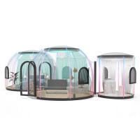 China Rain Resistance Clear Programmable Glamping Bubble Tent Energy Management for sale