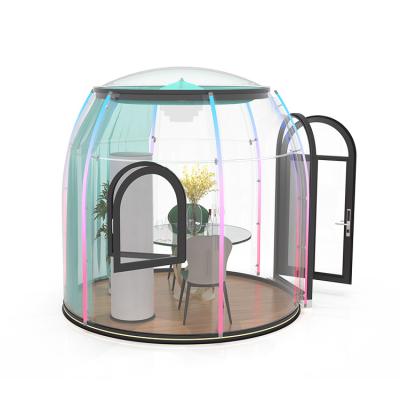 China Fuzzy Logic Control Wind Resistance Polycarbonate Dome Oval Dining Bubble Tent for sale