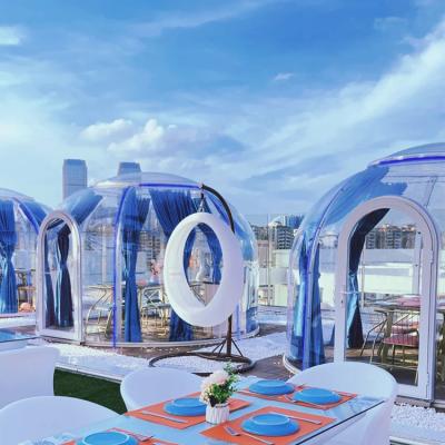 China Flame Retardant Glamping Individual Party Bubble Tent Temperature Compensation for sale