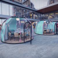 China PC Transparent Dome Bubble Tent Hotel CCC Certified Robotics for sale