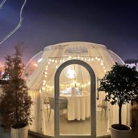 China Corrosion Resistant Prefab Hos Hut Tent Prefab Hos Bubble Lightning Protection for sale