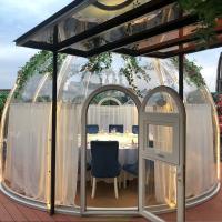 China Adaptive Prefab Cabin Transparent Dome Luxury Bubble Tent Ho Rohs Compliant for sale