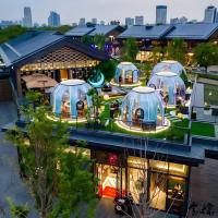 China Customized Glamping Polycarbonate Dome Bubble Tent Ho Synchronous Rectification for sale