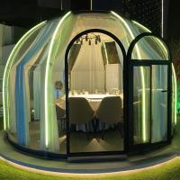 China Transparent Clear PC Dome Ho Igloo Bubble Tent REACH Compliant for sale