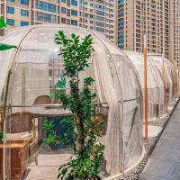 China Surge Protection PC Transparent Ho Hotel 6m Geodesic Dome Rohs Compliant for sale