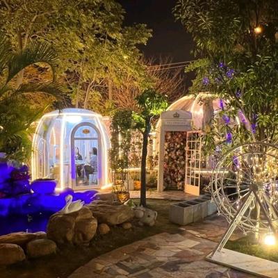 China Park PC Clear Igloo Tent Power Factor Correction 6m Geodesic Dome for sale