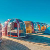 China Outdoor Polycarbonate PC 6m Geodesic Dome REACH Compliant Aerospace for sale