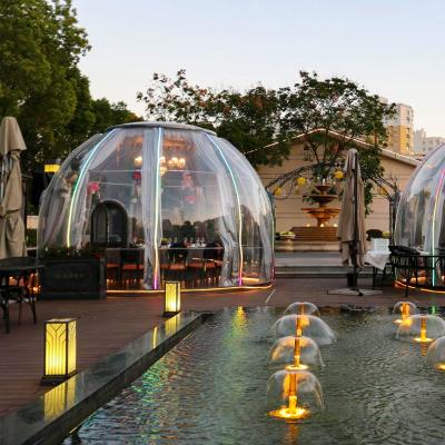 China Programmable Star PC Glamping Domes Ho Star Glamping Geodesic for sale