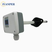 China 1M Cable Length Industrial RS485 Modbus 4-20mA Duct Mount Air Velocity Transmitter Sensor for sale