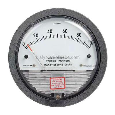 China 30 0 30 gauge Differential pressure gauge for Gas Pressure Manometer and Affordable for sale