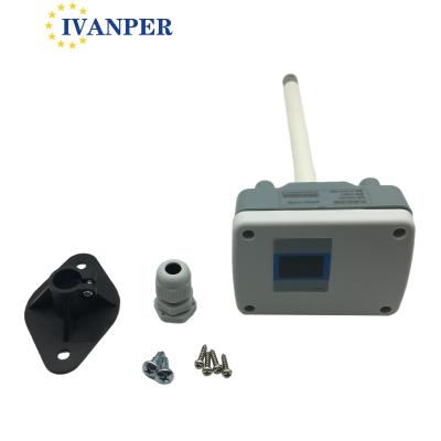 China 24VDC Power Supply 4-20 mA Duct Mount Air Transmitter Sensor with Customized Support for sale