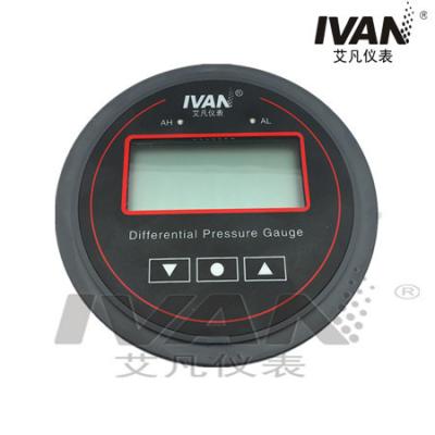 China 24V Power Supply Differential Pressure Switch with Gauge 4 Bits 0.8