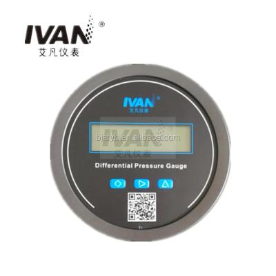 China 200mbar/20000Pa Digital Differential Pressure Gauge with Alarm and LED Display for sale