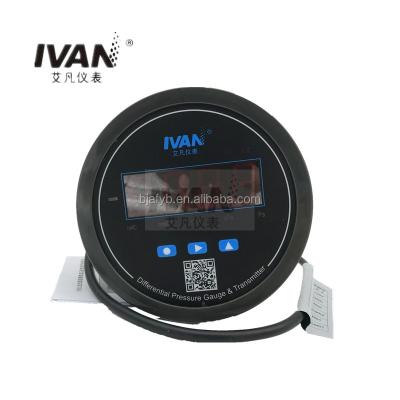 China IVANPER 4-20mA Digital Differential Pressure Switch with Alarm LED Stainless Steel Case for sale