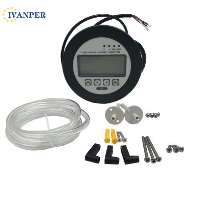 China 4-20mA Output Micro Differential Pressure Meter with ±2%FS Accuracy and High Precision for sale