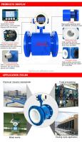 China Digital Liquid Chemical Water Electromagnetic Flow Meter with Stainless Steel Variable Area for sale