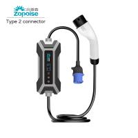 China 1.3 Inch OLED Display Portable EV Charger ZA08 7kW 32A with Remote O&M Platform for sale