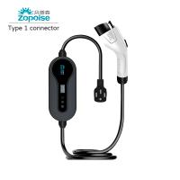 China ZA13 Portable EV Charger 16A 32A 1.3 Inch OLED Display AC EVSE for sale