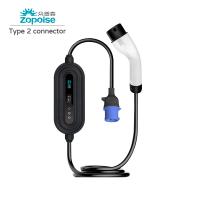China ZA17 Portable EV Charger 9.6kW 40A with 5M 7M 10M Cable OLED Display IP66 for sale