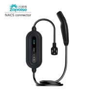 China ZA17 Portable EV Charger 9.6kW 40A with 5M 7M 10M Cable OLED Display IP66 for sale