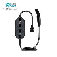 China ZA18 Portable EV Charger With 1.3 Inch OLED Display 4 Level Adjustable Current for sale