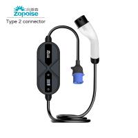 China ZA18 Portable EV Charger With 1.3 Inch OLED Display 4 Level Adjustable Current for sale