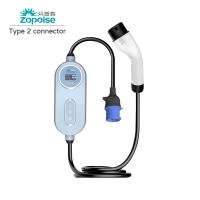China ZA19 Portable EV Charger Type1 1.9 Inch LCD Display 5 Meter Cable 7kW 32A for sale