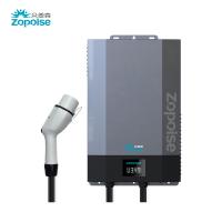 China 7kW AC EV Charger 250-750VDC Output IP54 Wall Mount with LCD Touchscreen for sale