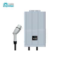 China 7kW AC EV Charger Wall Mount IP54 LCD Display 176-264Vac Input for Electric Vehicles for sale