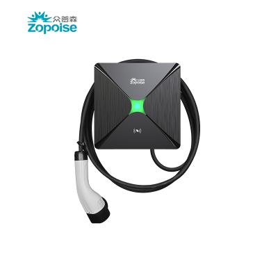 China ZB23 Wallbox EV Charger 22kW AC with 4.3 Inch Screen Real Time Monitoring IP65 for sale