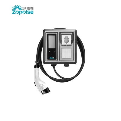 China ZB20 22kW AC EV Charger with 4.3 Inch Screen Load Balancing System OCPP1.6 for sale