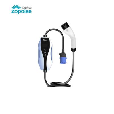China ZA23 AC EV Charger 16A 32A 40A 1.9 Inch LCD Display Remote O&M Platform IP66 for sale