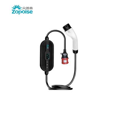 China Portable Electric Vehicle Charger ZA05 7kW 32A with OLED Display and OTA Upgrade for sale