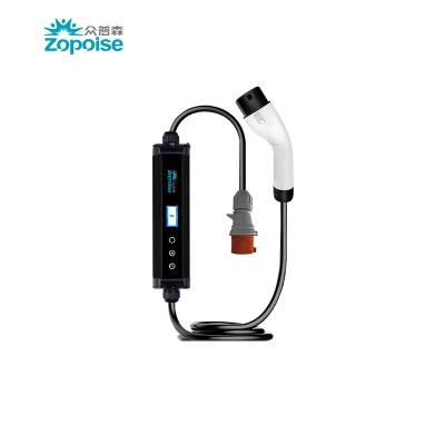 China Multi Intelligent Detection Portable EV Charger ZA06 7kW 32A IP66 for sale