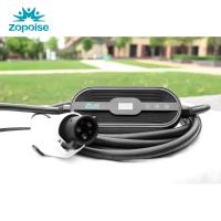 China ZA05 European Edition – Type 2 Portable EV Charger with CE Certification, OLED Display & 4‑Step Adjustable Current for sale