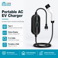 China ZA05 European Edition – Type 2 Portable EV Charger with CE Certification, OLED Display & 4‑Step Adjustable Current for sale
