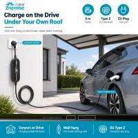 China ZA05 European Edition – Type 2 Portable EV Charger with CE Certification, OLED Display & 4‑Step Adjustable Current for sale